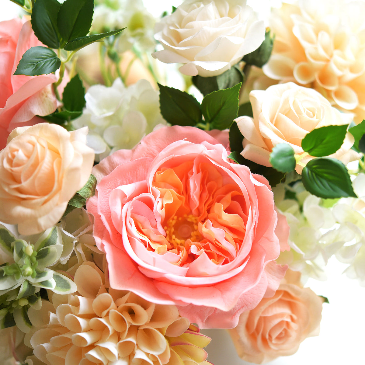 Soft Pink Real Touch Garden Roses Large Blooms 2 Long Stems ...