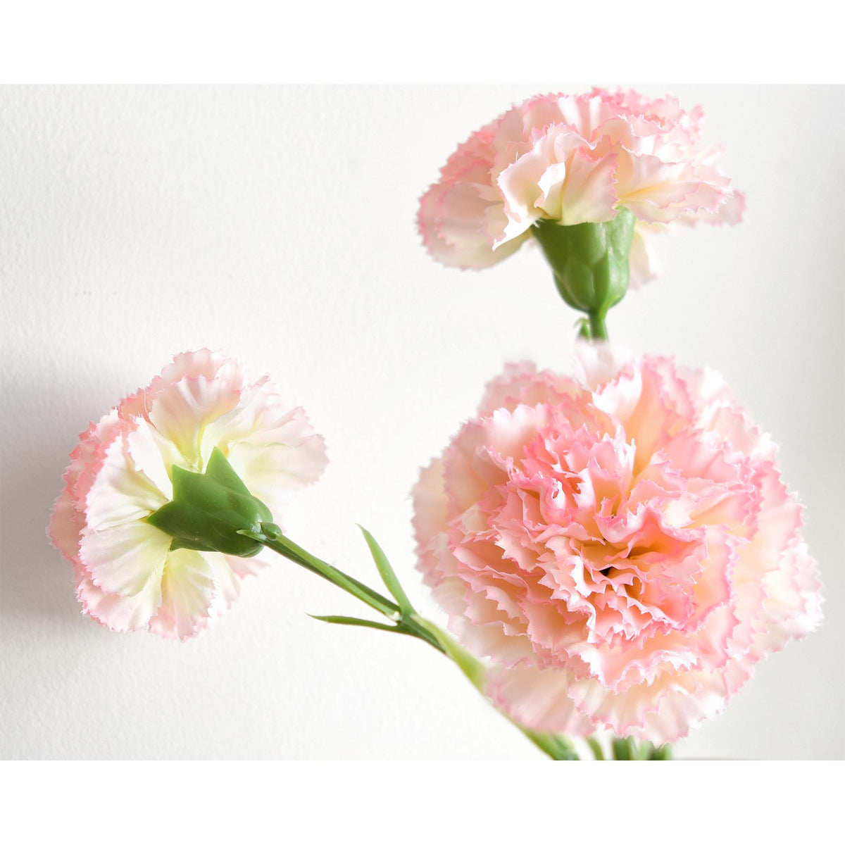 Dusky Pink Blossom Faux Carnation Flowers – 1 ft (29 cm) Tall, Realist ...