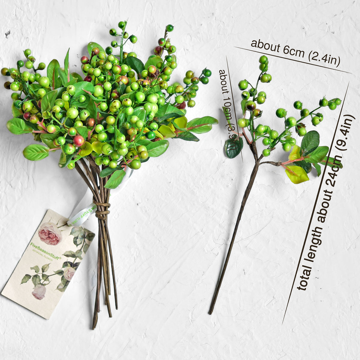 Artificial Berry Bouquet Decorative Plants - FiveSeasonStuff