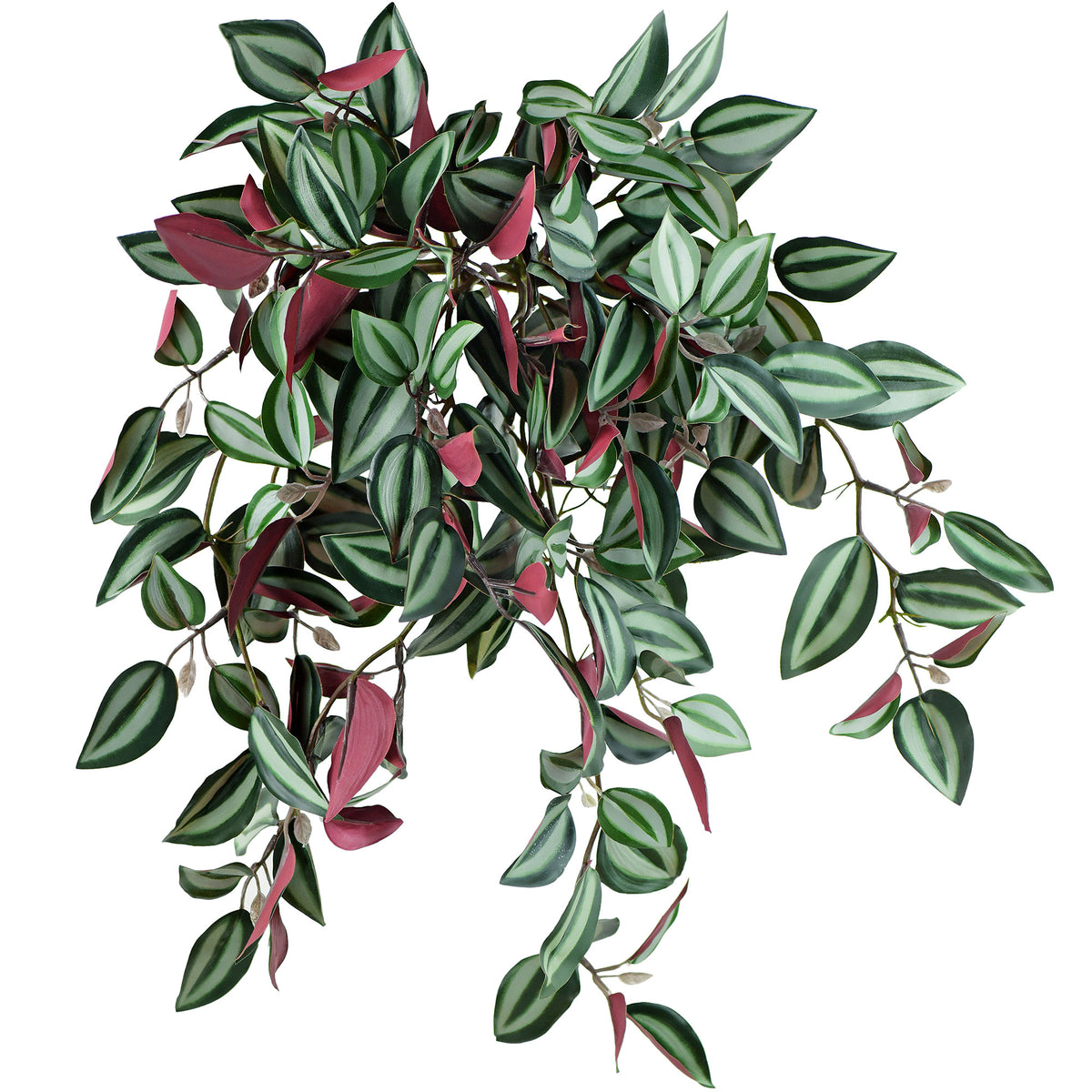 FiveSeasonStuff Real Touch Artificial Hanging Foliage Plant Tradescant