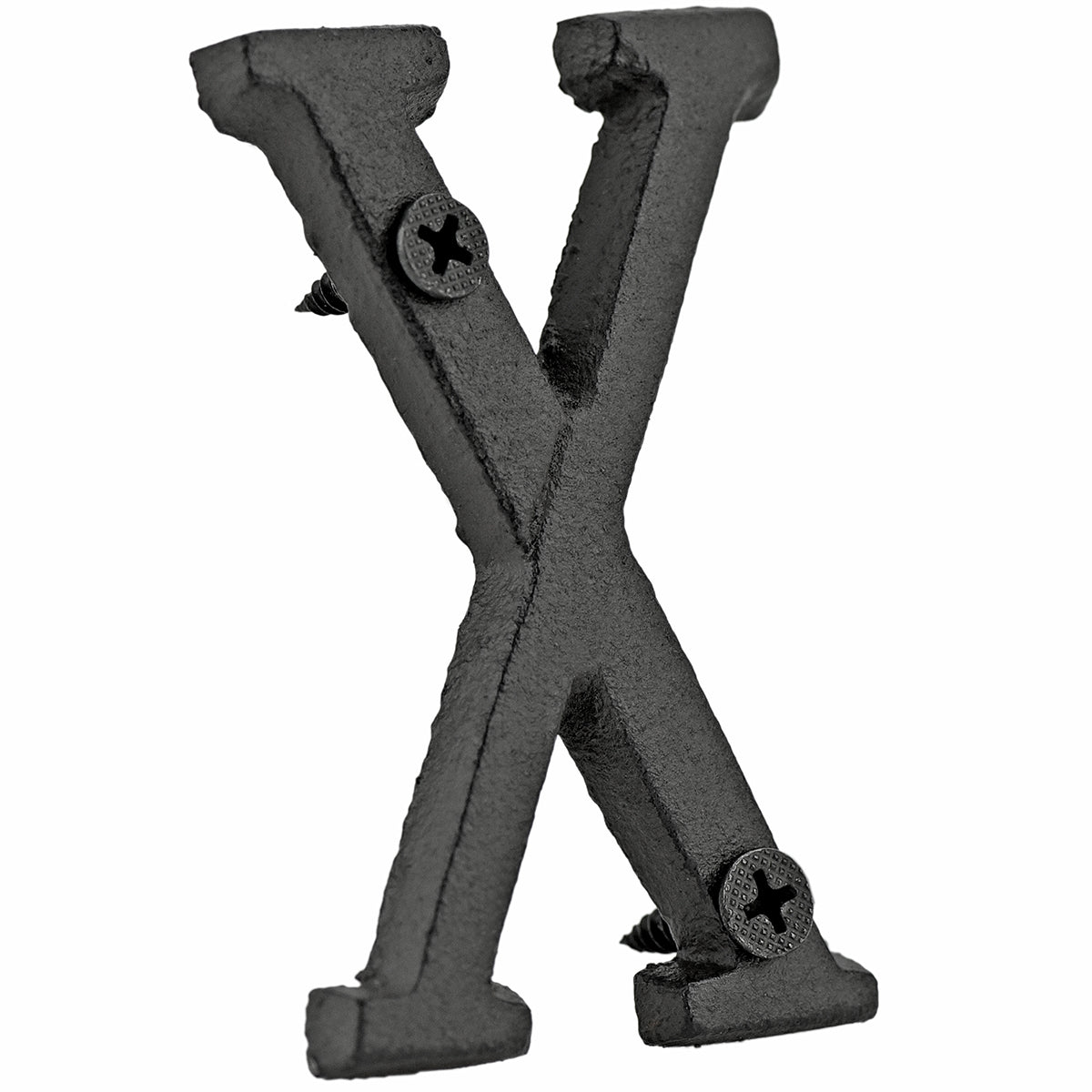 Cast Iron House Signs (Letter X) - FiveSeasonStuff